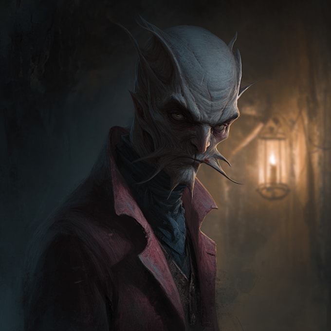 Draw a famous fantasy horror character design by Anneliseelias | Fiverr