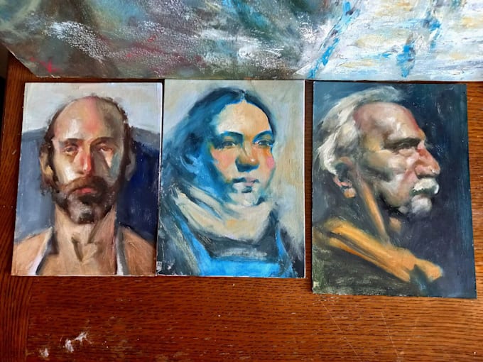Paint a real oil painting on canvas by Victorandronic | Fiverr