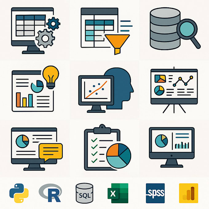 Do your data related tasks using python, r, jmp pro, excel, power bi by Developer_byers | Fiverr