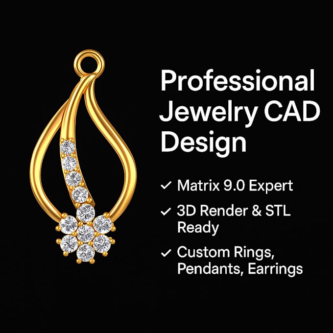 Design custom jewelry cad models in matrix by Mr_tushar_18 | Fiverr