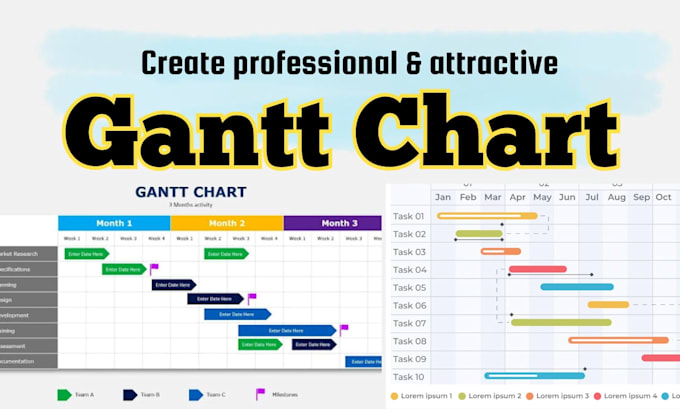 Create a professional gantt chart for your project by Iftisamali | Fiverr
