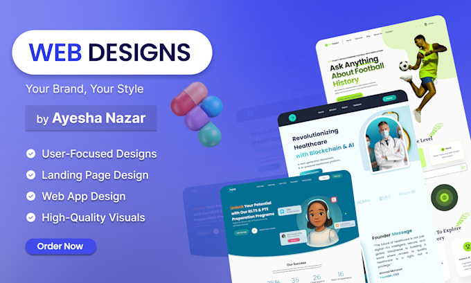 Create stunning ui ux designs figma web designs and prototypes by ...