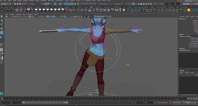 3d character rigging in blender, maya, 3d animaze rig, vtuber avatar,facial rig