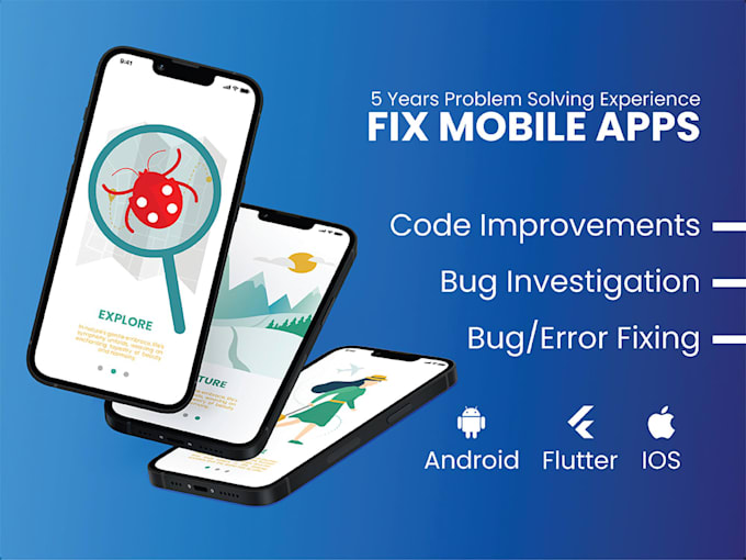 Fix Errors And Bugs In Your Flutter Mobile Apps Android And Ios By Ayeshamuhammadx Fiverr