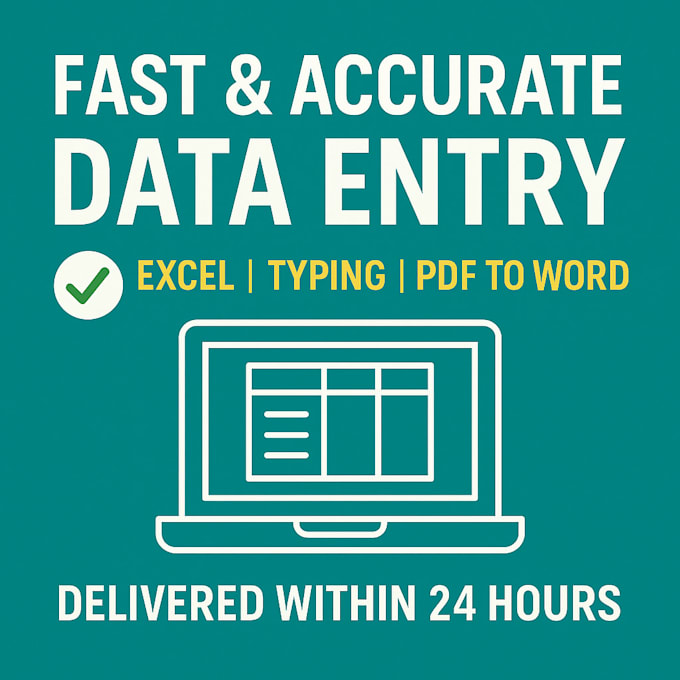Fast and accurate data entry, copy paste, and typing work by Fariantasin | Fiverr