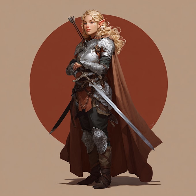 Fantasy dnd character illustration by Jaidastovall | Fiverr