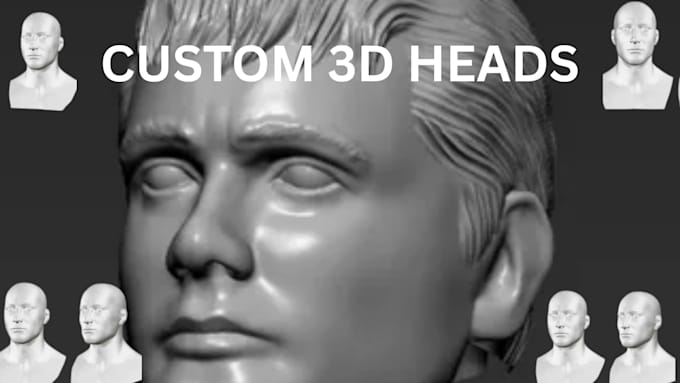Sculpt 3d head, 3d statue 3d head bust 3d miniature 3d modelling for 3d ...