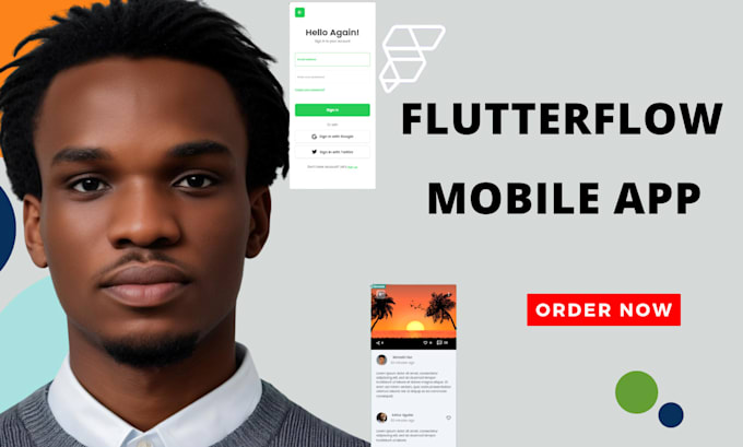 Build flutterflow app flutter app flutter flow app custom mobile app developer by Peter_grayson1 ...