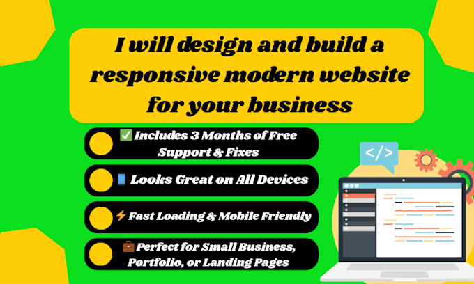 Design and build a responsive modern website for your business by ...