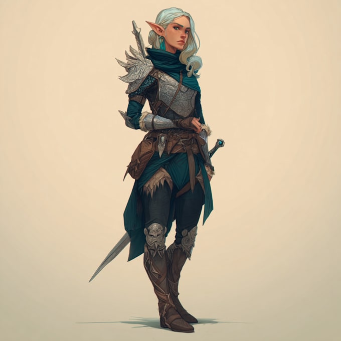 Make a unique fantasy, dnd character art by Chantalfulmer | Fiverr