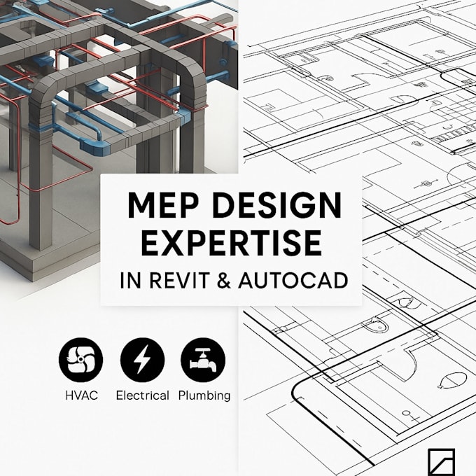 Create detailed mep drawings using autocad and revit by Desmoarchitect | Fiverr