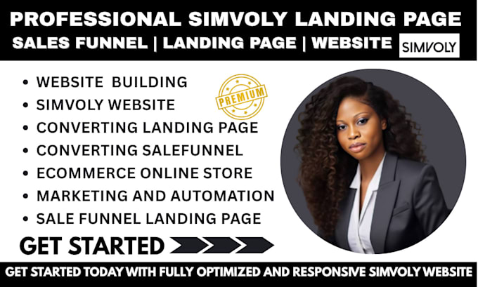 Build simvoly website sale funnel simvoly landing page squeeze page ...