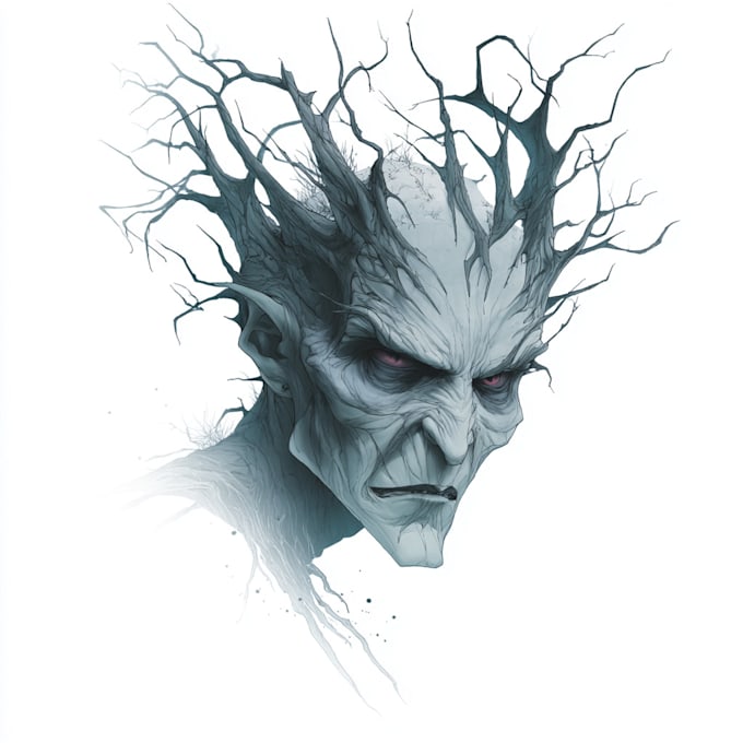 Create unique fantasy horror character design or horror art by ...