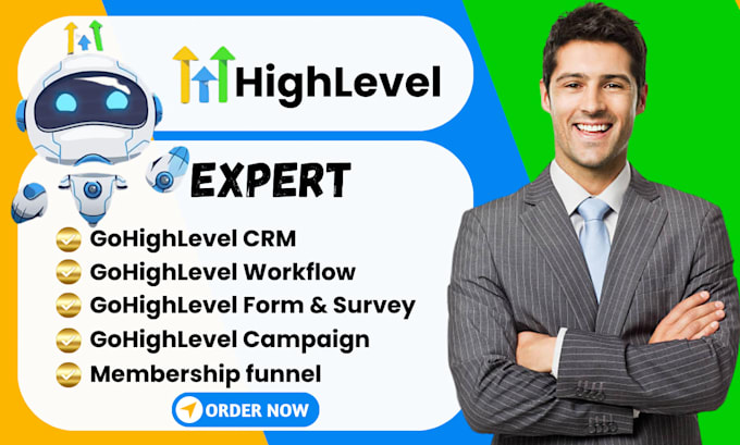 Do ghl workflow, crm setup, forms and survey, campaigns, membership funnel by Ernesthub | Fiverr