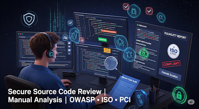 Do source code security review with owasp top 10 assessment by Disguisedarnou | Fiverr