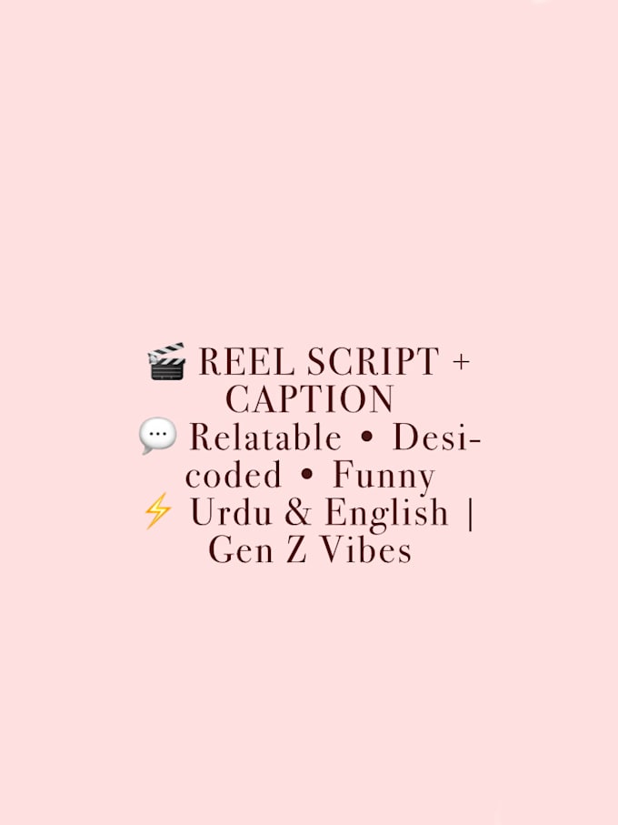 Write viral reel scripts and captions with gen z trends and ...