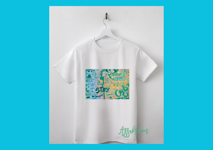 Design custom doodle art for tshirts by Azzakraiem | Fiverr