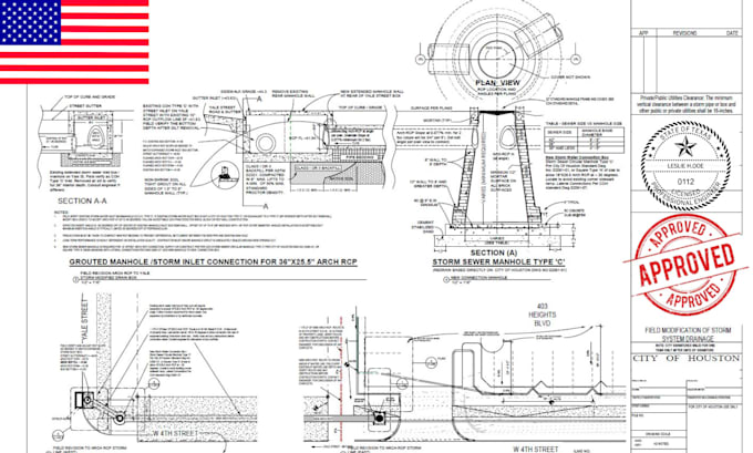 Permit licensed civil engineer plan, site grading plan, stormwater plan ...