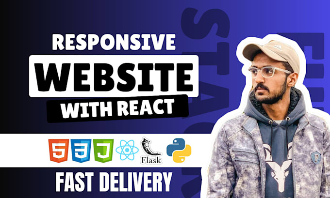 Create a responsive web with react by Alicybercraft | Fiverr