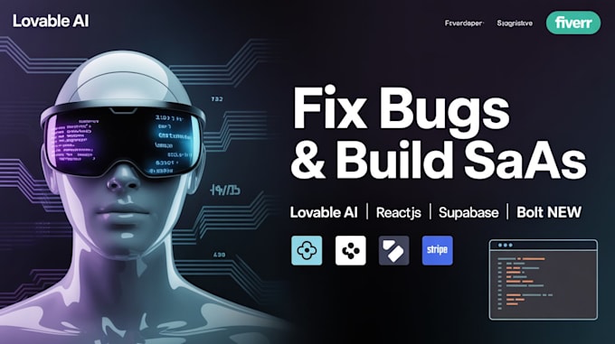 Build and fix saas apps with lovable ai,supabase,next js by Donaldgregor001 | Fiverr