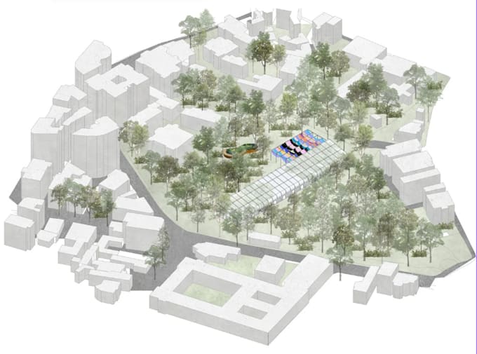 Do architectural axonometric visualization by Biancamuja | Fiverr