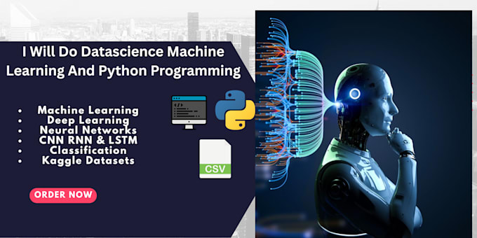 Data science machine learning and python programming by Irajjumani | Fiverr