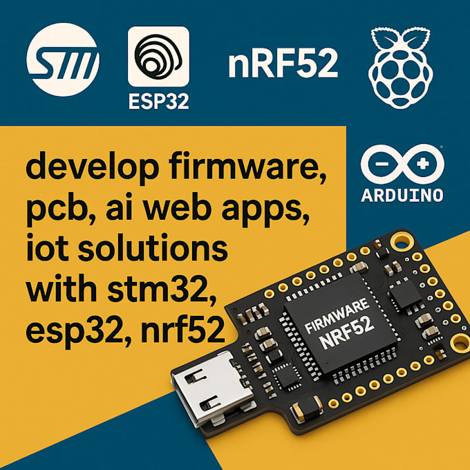 Develop firmware, pcb, ai web apps, iot solutions with stm32, esp32, nrf52 by Evelyn_chrissa ...