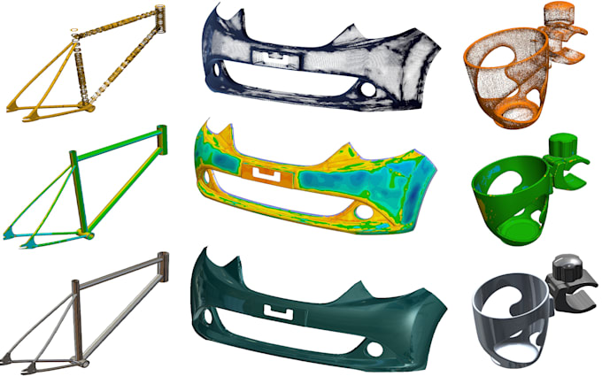 Reverse engineer stl, 3d scan, or mesh to step solid cad model by Dmsl ...