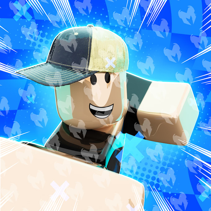 Create a high quality metallic style 3d roblox avatar render by ...