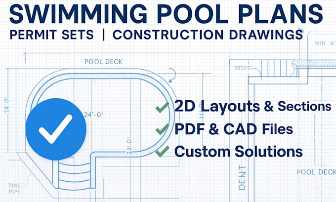 Design accurate swimming pool plans, permit sets and construction ...