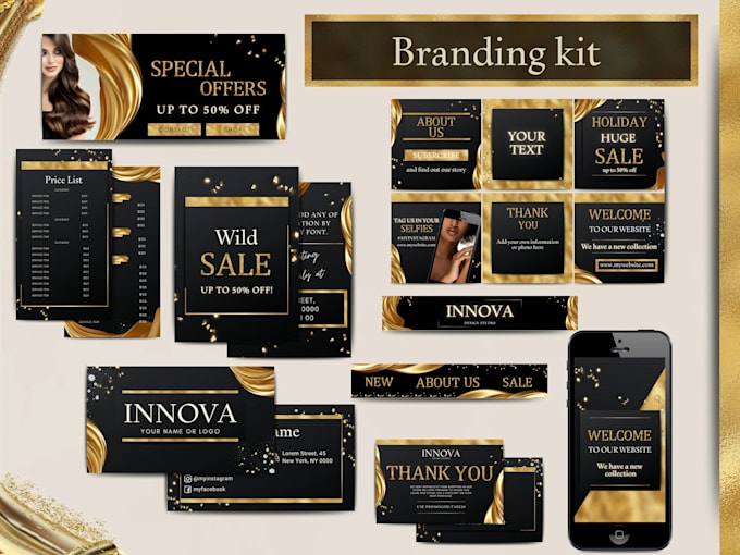 Create a stunning brand kit with logo, fonts, and colors by Michelle ...