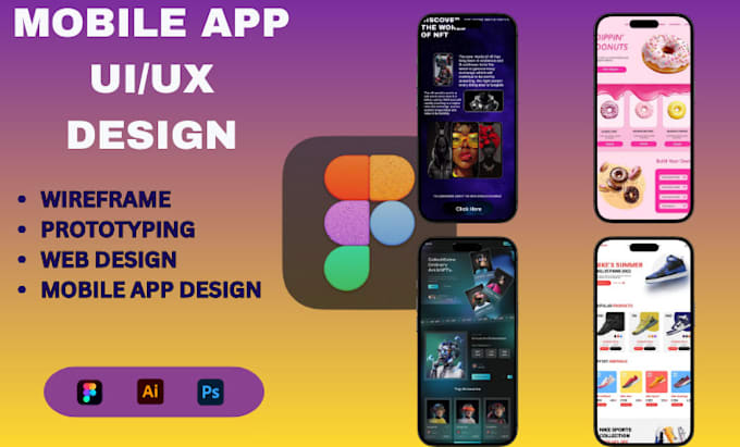 Be your figma prototype user interface xperience figma app design by ...