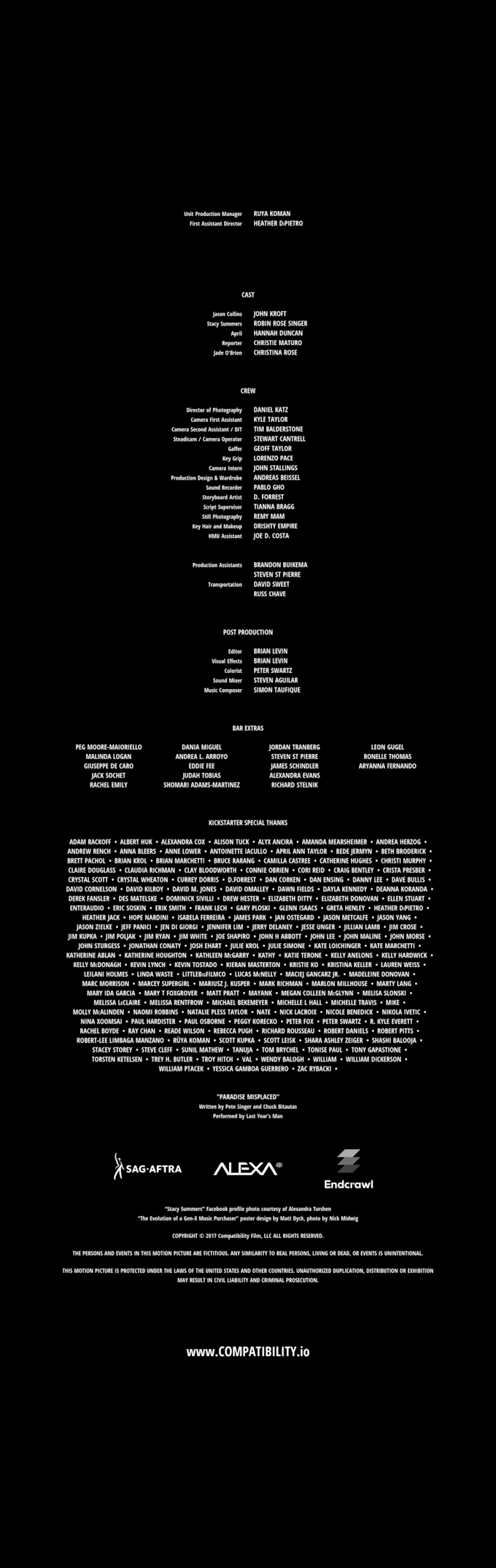 Design movie end credit title by Tashi_24 | Fiverr