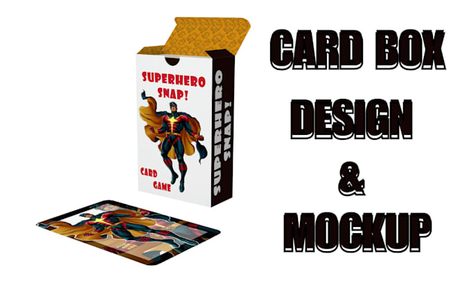 Design custom card game boxes, tuck box mockups, packaging and rule ...
