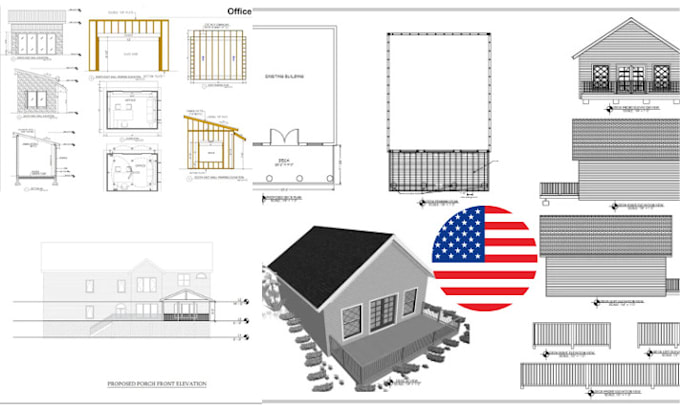 Do permit drawings for house additions decks garages porches sunrooms ...