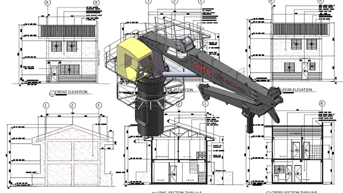Draw solidworks technical drawing product design mechanical design ...