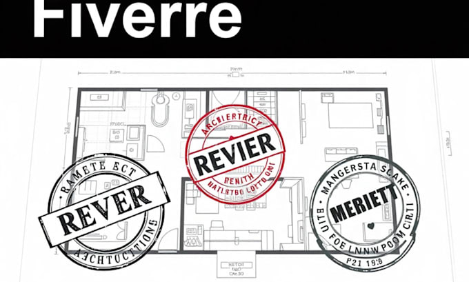 Draw review stamp 2d floor plan mep house plan architectural stamp city ...