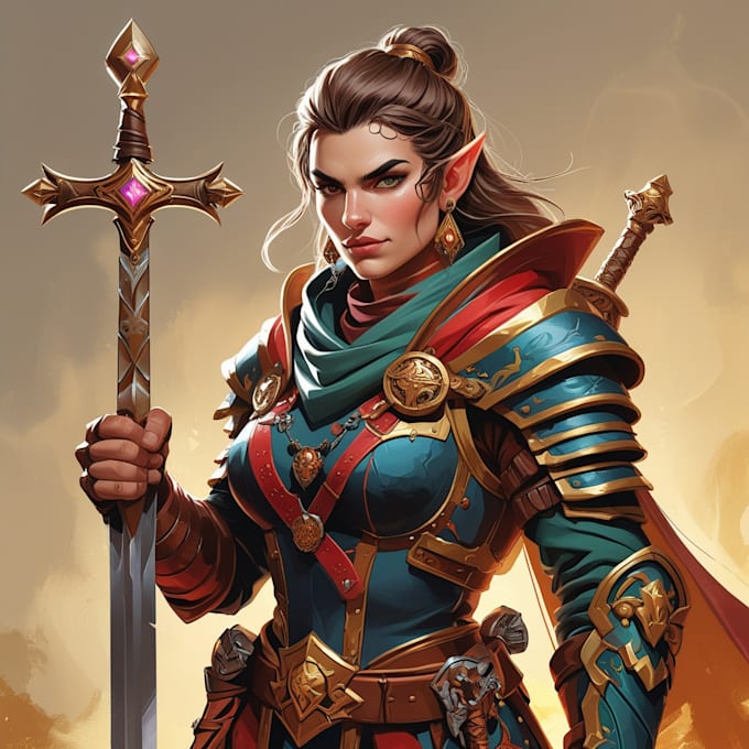 Draw a dnd character art illustration commissions by Seerrekea | Fiverr