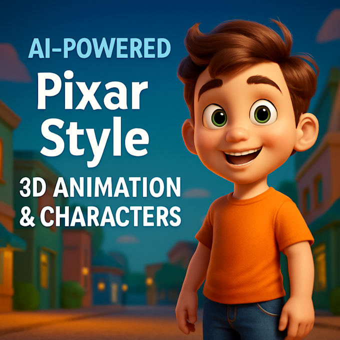 Create advanced ai disney pixar style 3d cartoon characters and animations by Pixar_emmeith | Fiverr