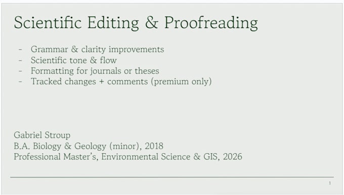 Professionally proofread and edit your scientific manuscript by ...