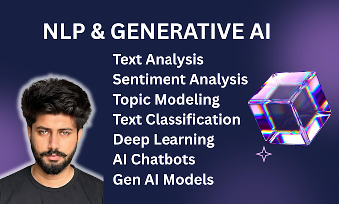 Do text analysis, sentiment analysis, nlp, generative ai projects using python by Tzmughal | Fiverr