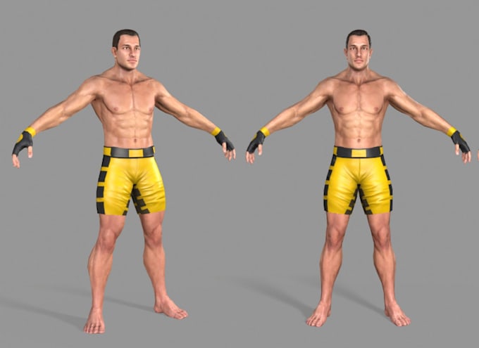 Model 3d metahuman character,rig for ue5,realtime human,epic skeleton ...