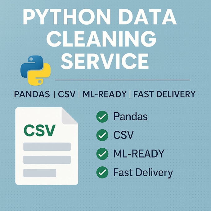Clean and preprocess your data using pandas in python by Abnerpy | Fiverr