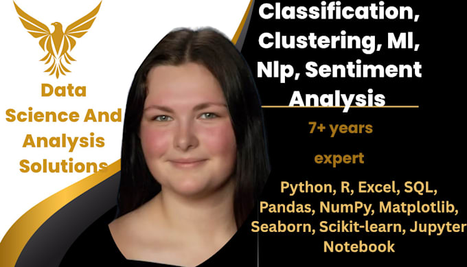 Do classification, clustering, ml, nlp, sentiment analysis tasks by Lena_andersen | Fiverr