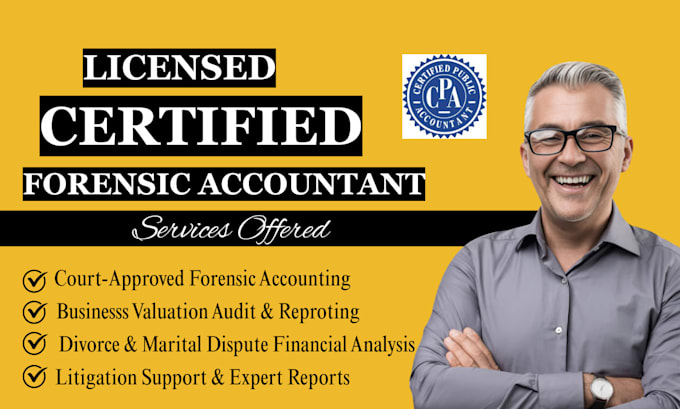 Review and perform forensic accounting with auditing and cpa certified ...