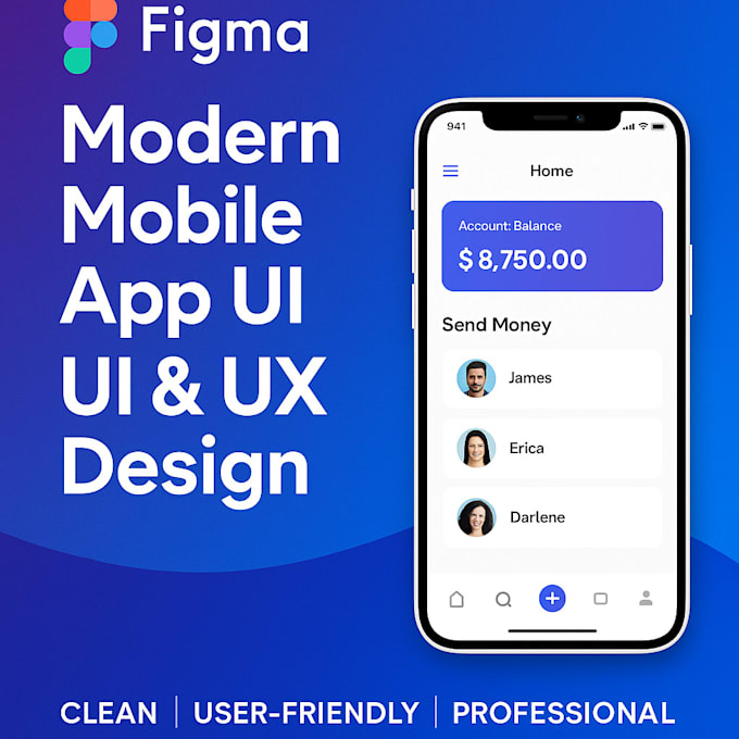 Design modern mobile app ui in figma by Bilalsajid29 | Fiverr