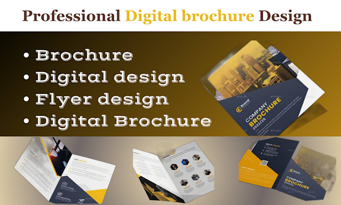 Design custom digital product brochure, brochure design, flyer design ...