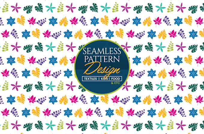 Do custom seamless logo patterns for textiles and brands by ...