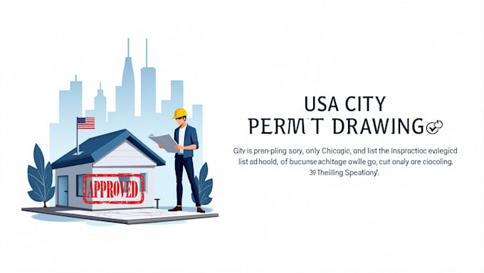 Create architectural drawings for usa city permit and construction by ...