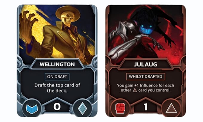 Draw card game art card illustration tarot card game board game ...